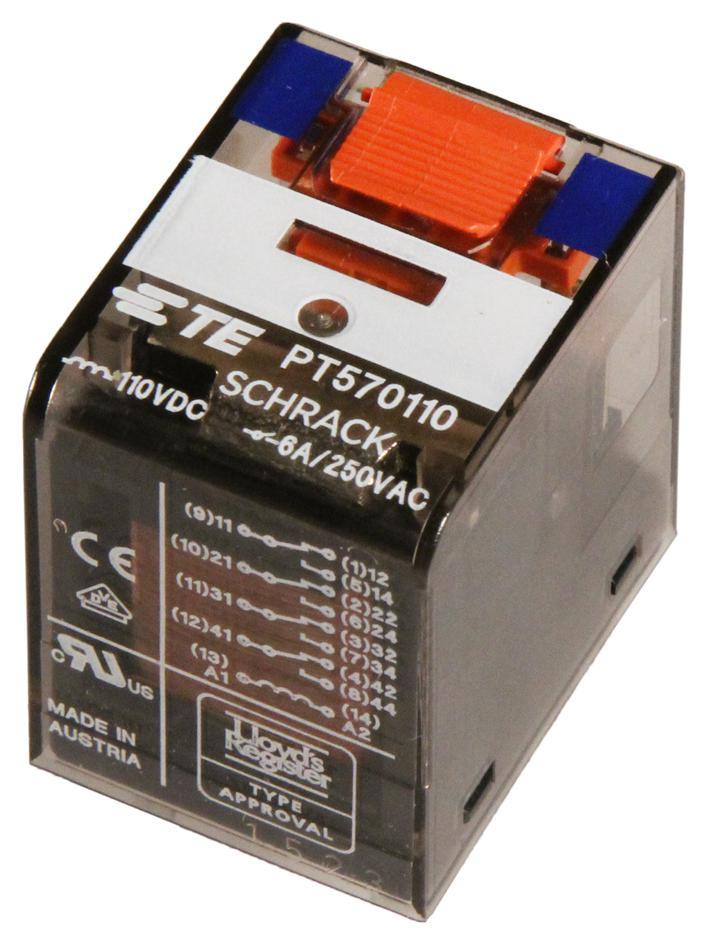 Ρελέ Μεσαίο 4P 230V AC 6A Solder PT570730 SCHRACK | Desikos