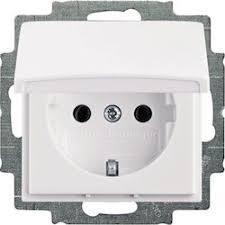 Πρίζα Σούκο Με Καπάκι Λευκό 20EUK-94 Basic55 ABB | Desikos